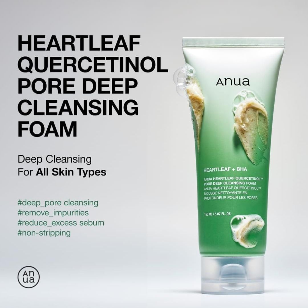 Anua Heartleaf Quercetinol Pore Deep Cleansing Foam – Ober Beauty