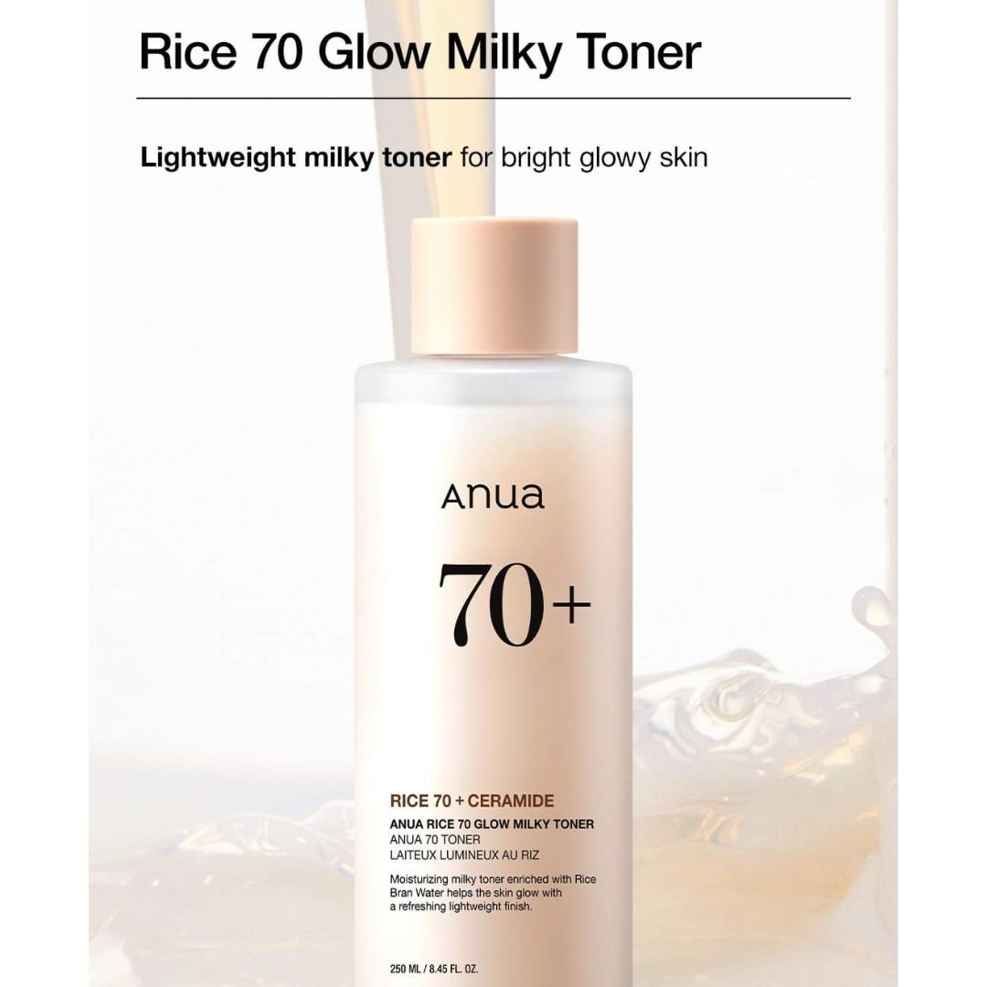 Anua Rice 70+ Ceramide Glow Milky Toner – Ober Beauty